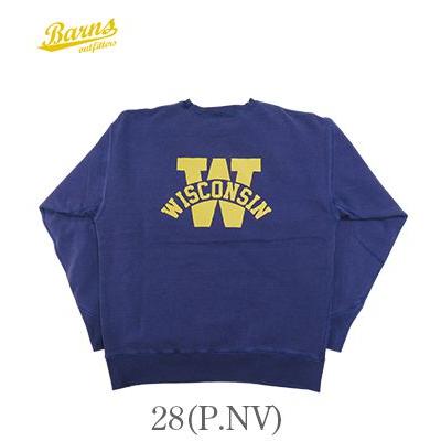 BARNS OUTFITTERS バーンズ 裏毛 クルーネック スウェット ATHLETIC SWEAT WISCONSIN BR-23427 : ORGAN - 通販 - Yahoo!ショッピング