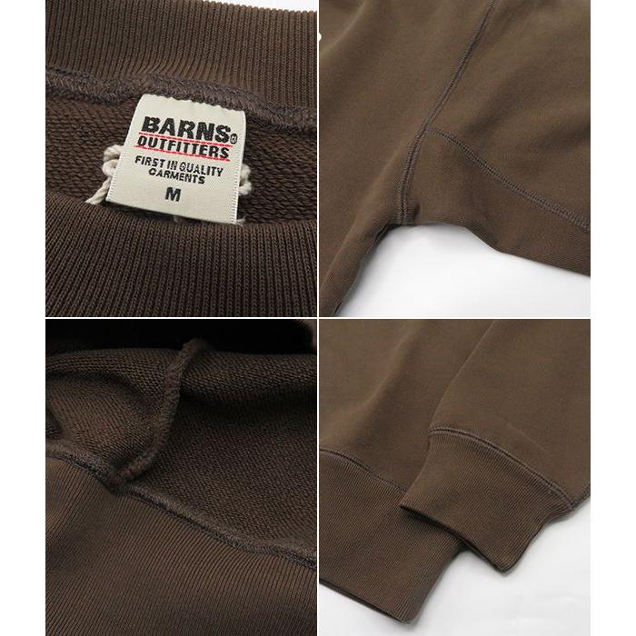 BARNS OUTFITTERS バーンズ 長袖 裏毛 アスレチック クルーネック Athletic Crew Sweat LAST FRONTIER BR-25101 : ORGAN ...