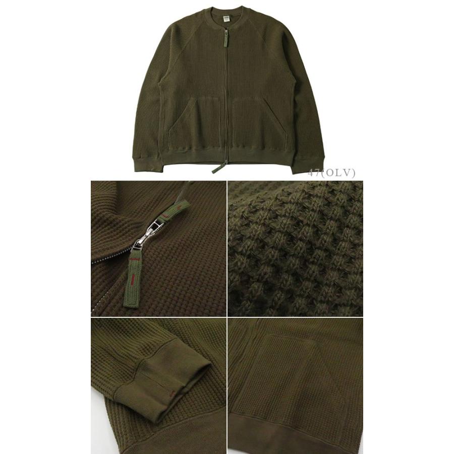 BARNS OUTFITTERS（バーンズ アウトフィッターズ） バーンズ ワッフル ジップアップ ブルゾン BARNS 『90's ...
