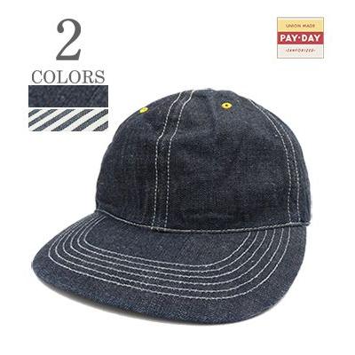 PAYDAY ペイデイ デニム ヒッコリー ストラップバック ベースボールキャップ Vintage Baseball Cap PD5-AC-4 : ORGAN - 通販 - Yahoo!ショッピング