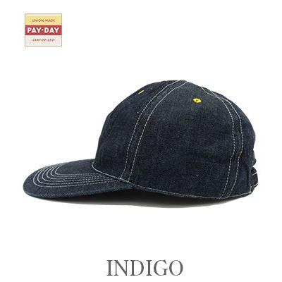 PAYDAY ペイデイ デニム ヒッコリー ストラップバック ベースボールキャップ Vintage Baseball Cap PD5-AC-4 : ORGAN - 通販 - Yahoo!ショッピング