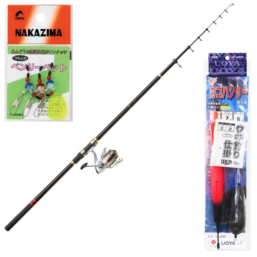 プロマリン PROMARINE プロフィット遠投 フルセット 3-450 [竿&リール&ウキ&仕掛け&ウキ止め&シモリペット ...