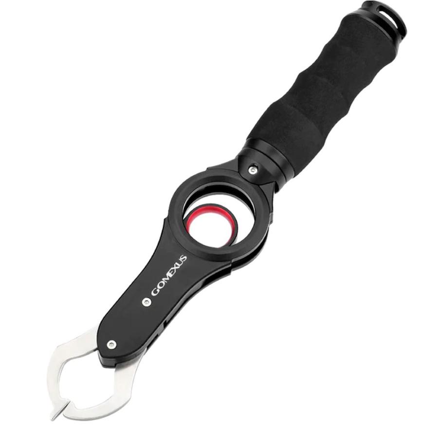 GOMEXUS IW18-BKGD 計重可能 アルミニウム合金6065製 フィッシュグリップ ブラック/レッド(gome-460833 ...