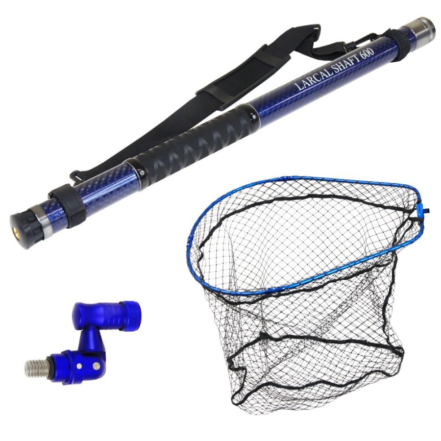 おり釣具 カーボン玉の柄 ラーカルシャフト 折りたたみランディングネット(タモ網)セット 6M サイズM ガンメタ/ブルー/レッド(netset-022) : netset-022 : 船竿 ...