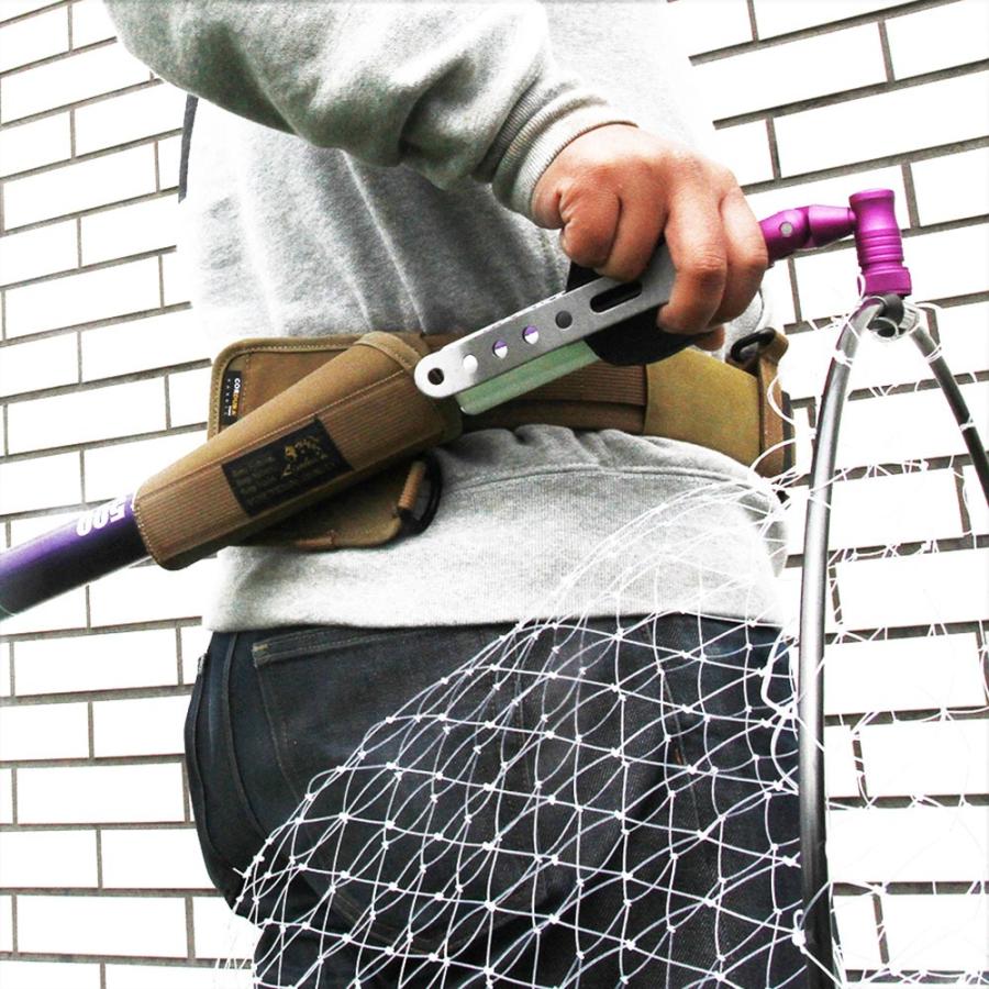 おり釣具 フライデー ランディングネット 500 ジョイント＆ホルダー(右差/左差)＆ベルト(カーキ/ブラック)＆ステー付き フルセット(netset-059) : 船竿 沖釣り 船釣り おり ...