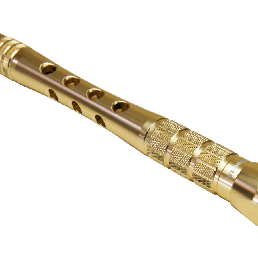 Gokuspe おり釣具 オリジナル ウインチ スタンディング両用アルミバット LS-glゴールド 14mm、15mm フェルール付（ori ...