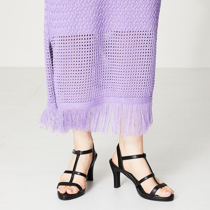 ORiental TRaffic オリエンタルトラフィック サンダル レディース 華奢 ストラップ スタイルアップ ハイヒール 黒 ブラック ...