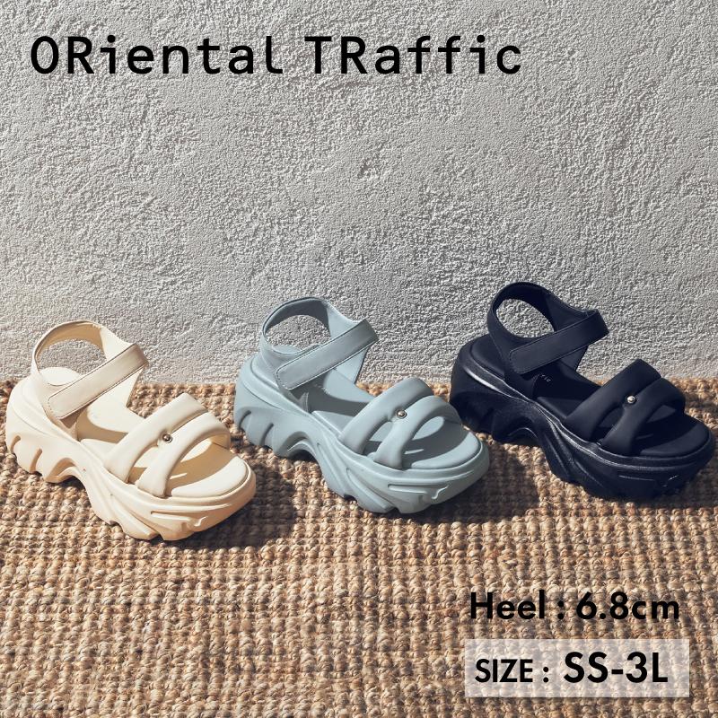 ORiental TRaffic サンダル レディース 厚底サンダル 歩きやすい 痛くなりにくい 柔らかい 3L 2L SS 大きいサイズ 小さいサイズ スポサン 51206 オリエンタル ...