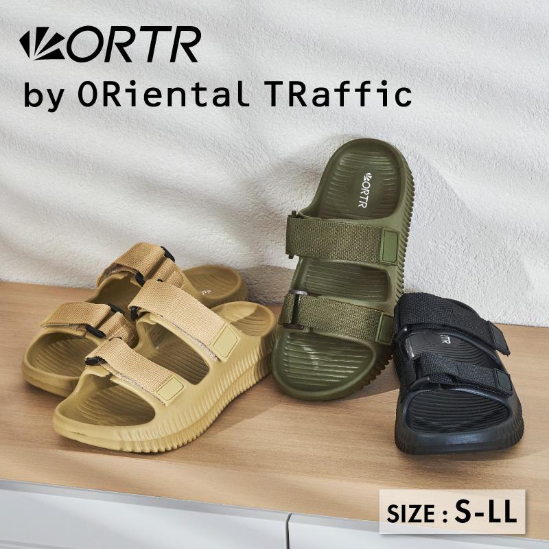 ORTR レディース サンダル メンズ 軽量 サイズ調整 マジックテープ 黒 ブラック ベージュ カーキ ナイロンベルトスライドサンダル : ORiental TRaffic Yahoo!店 ...