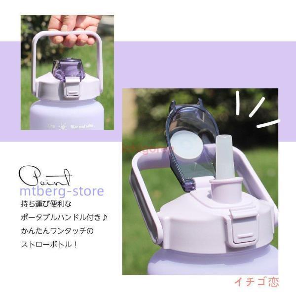 水筒 ボトル グラデーション 2000ml 直飲み ストロー水筒 ウォーターカップ おしゃれ : ms183 : 美淋専門店 - 通販 - Yahoo!ショッピング