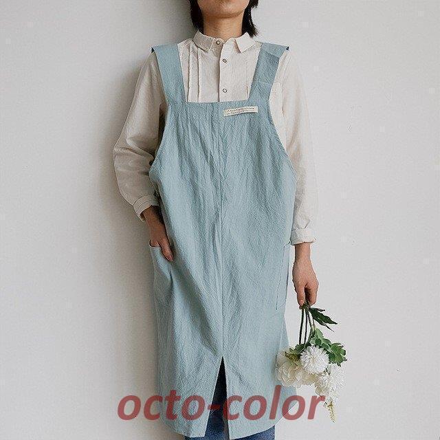エプロン 前掛け シンプル 上品 北欧 大人 家庭用 メイド カフェ 無地 おしゃれ かわいい かっこいい : sf825 : 美淋専門店 ...