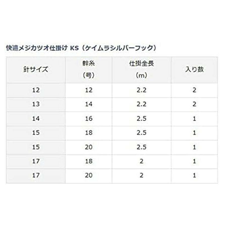 ダイワ 快適メジカツオ仕掛け ケイムラシルバー 15-18-2.5(da-112799)[M便 1/20] : オリオク - 通販 ...