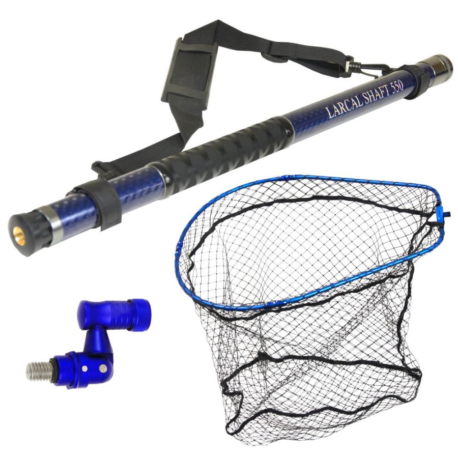 おり釣具 カーボン玉の柄 ラーカルシャフト 折りたたみランディングネット(タモ網)セット 6M サイズM ブルー (netset-022-bl) : netset-022-bl : オリオク ...