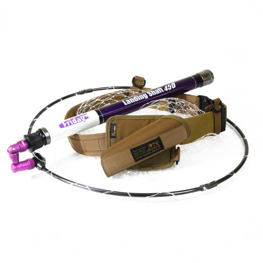 おり釣具 フライデー ランディングネット 450 タモジョイント＆ホルダー左差用＆ベルト カーキ 4点 セット (netset-055-kh-l) : オリオク - 通販 - Yahoo!ショッピング