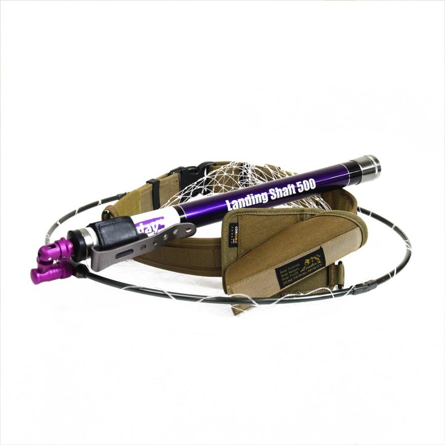 フライデー ランディングネット 500 タモジョイント＆ホルダー(左差)＆ベルト(カーキ)＆ステー付き セット(netset-059-kh-l) : オリオク - 通販 - Yahoo!ショッピング