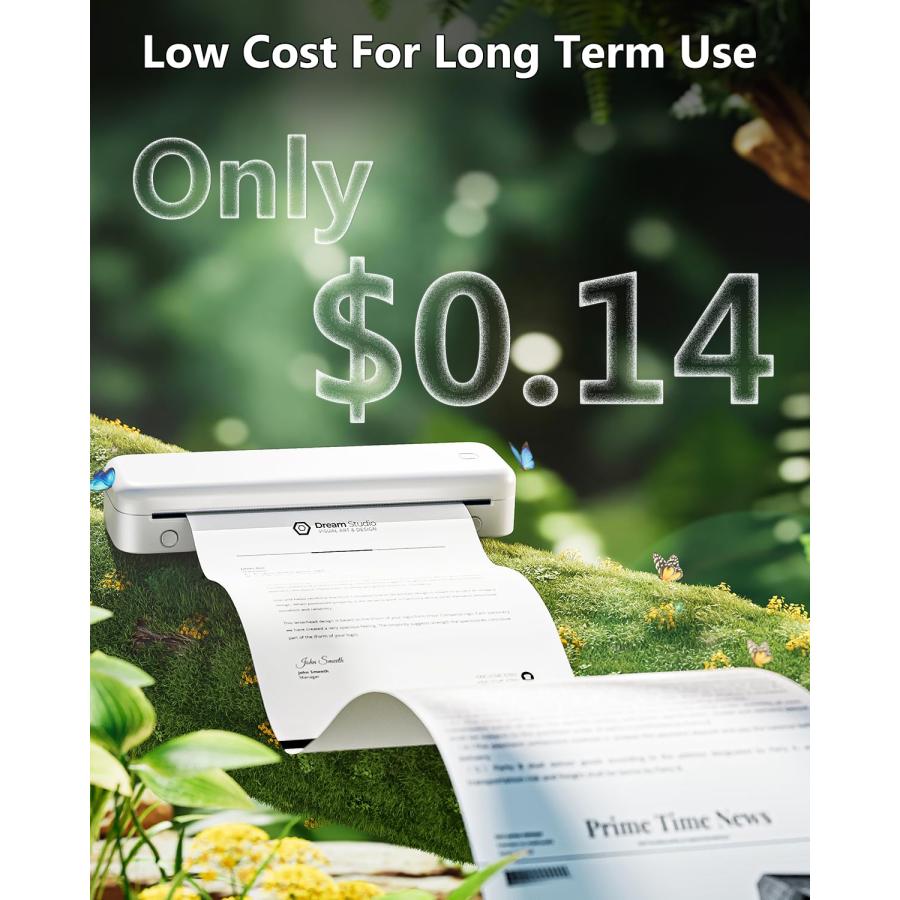 Itari M834 モバイルプリンター a4 コンパクトで持ち運びに便利なポータブルプリンターです。幅広い用途に対応し、216mm/210mm/11 : オリオンショップ - 通販 ...