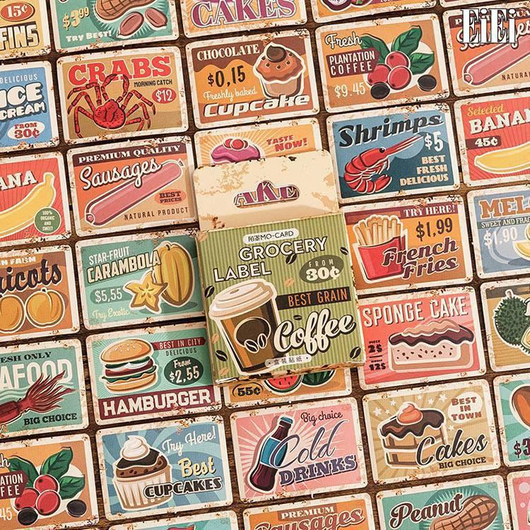 フレークシール アメリカン ヴィンテージ 英字 シール コラージュ 素材 レトロ アンティーク 海外ステッカー ラベル フルーツ 珈琲 ケーキ 手帳 sztz-45-006 : 卸売のEiEi ...