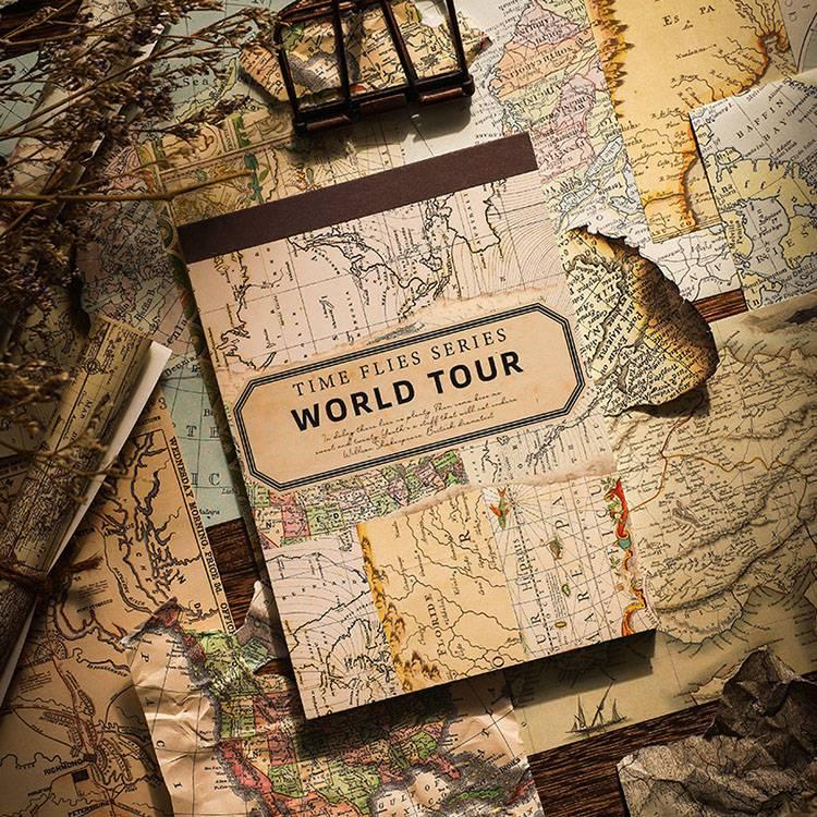 即納 ヴィンテージ ペーパー 60枚 素材紙 ブック 背景紙 海外 コラージュ素材 デザインペーパ アンティーク レトロ 紙活 紙もの 英語 英字 花 植物 sztz-60-052 : 卸売の ...