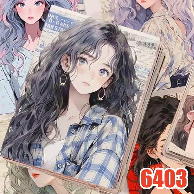 人物シール 64枚 昭和 レトロ 少女 女の子 女性 大人 美少女 和風 イラストシール コラージュ素材 おしゃれ アンティーク キャラクターステッカー sztz-r-6403 : sztz ...