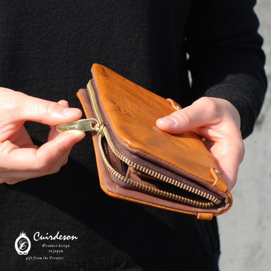 長財布 ラウンドファスナー イタリアンレザー 本革 レディース