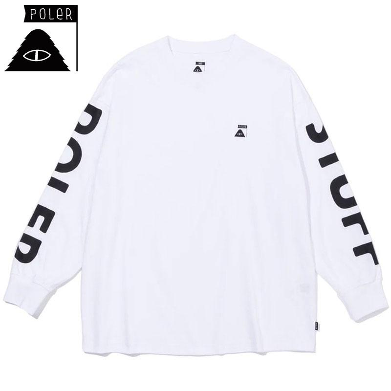 POLeR（ポーラー） POLER POLER STUFF RELAX FIT L/S TEE(ホワイト 白 WHITE)ポーラーロンT ...