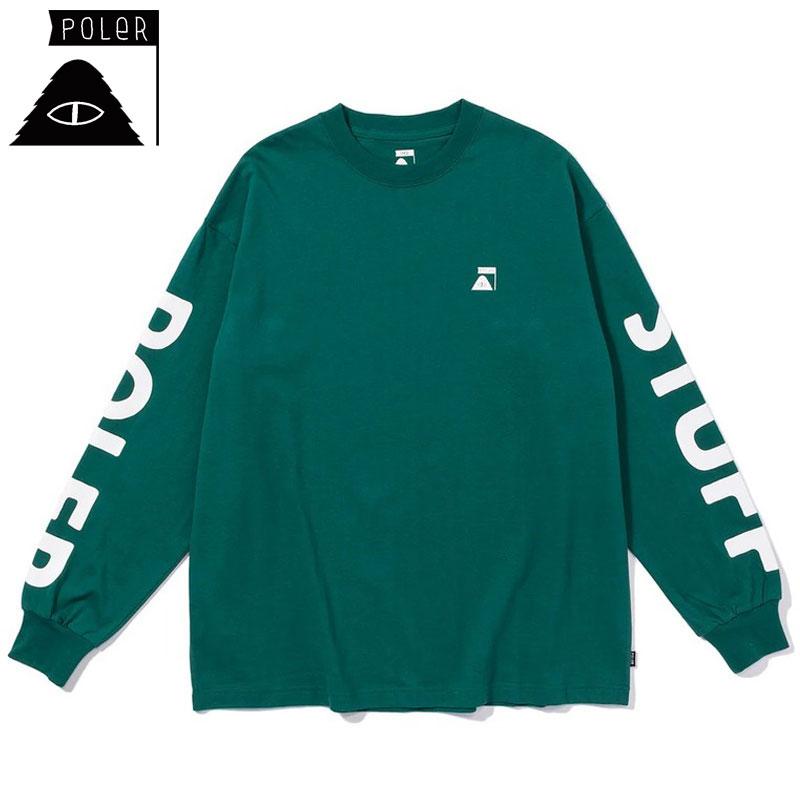POLeR（ポーラー） POLER POLER STUFF RELAX FIT L/S TEE(グリーン 緑 GREEN)ポーラーロンT ...