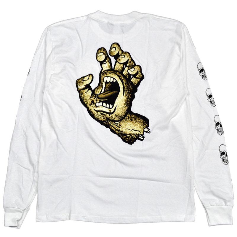 サンタクルーズ SANTA CRUZ STREET CREEP HAND LONG SLEEVE TEE(ホワイト 白 WHITE ...