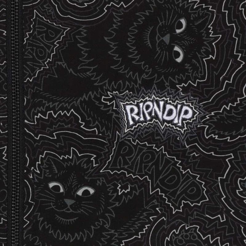 RIPNDIP 【XLサイズ ラスト1点】送料無料 リップンディップ BIG PUSSY ENERGY WORK JACKET(ブラック 黒 BLACK)リップンディップワークジャケット ...