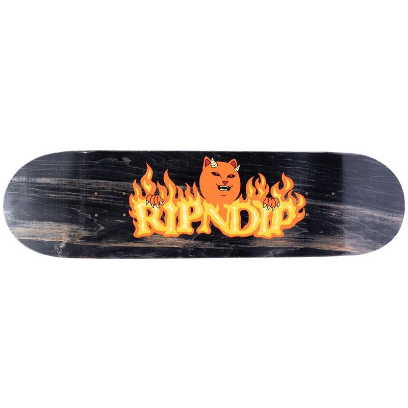 RIPNDIP（リップンディップ） RIPNDIP DEVILS WORK BOARD(ブラック 黒 BLACK)リップンディップデッキ ...