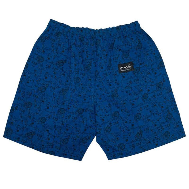 送料無料 トイマシーン TOY MACHINE CHARACTERS PRINT SHORT PANTS(ネイビー NAVY)トイマシーン ...