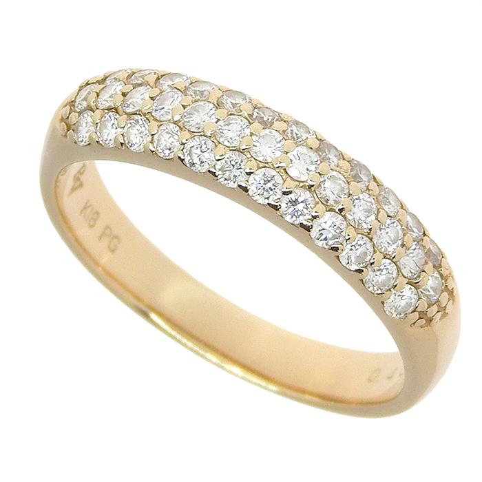 Ponte Vecchio ポンテヴェキオ デザイン ダイヤ リング K18PG 750 ピンクゴールド ダイヤモンド 0.40ct 9号 指輪 送料無料 240900047935 ...