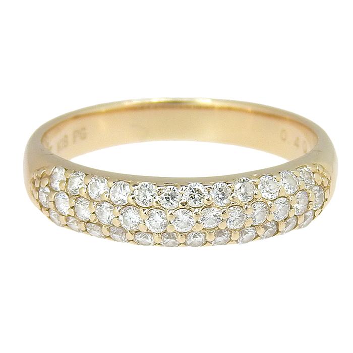 Ponte Vecchio ポンテヴェキオ デザイン ダイヤ リング K18PG 750 ピンクゴールド ダイヤモンド 0.40ct 9号 指輪 送料無料 240900047935 ...