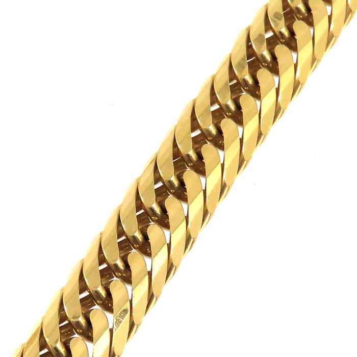 喜平 12面 T トリプル ネックレス K18YG 100.2g 50cm チェーン 造幣局検定刻印 キヘイ 750 k18 100g アクセサリー ユニセックス 送料無料 ...