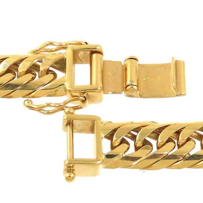 喜平 12面 T トリプル ネックレス K18YG 100.2g 50cm チェーン 造幣局検定刻印 キヘイ 750 k18 100g アクセサリー ユニセックス 送料無料 ...