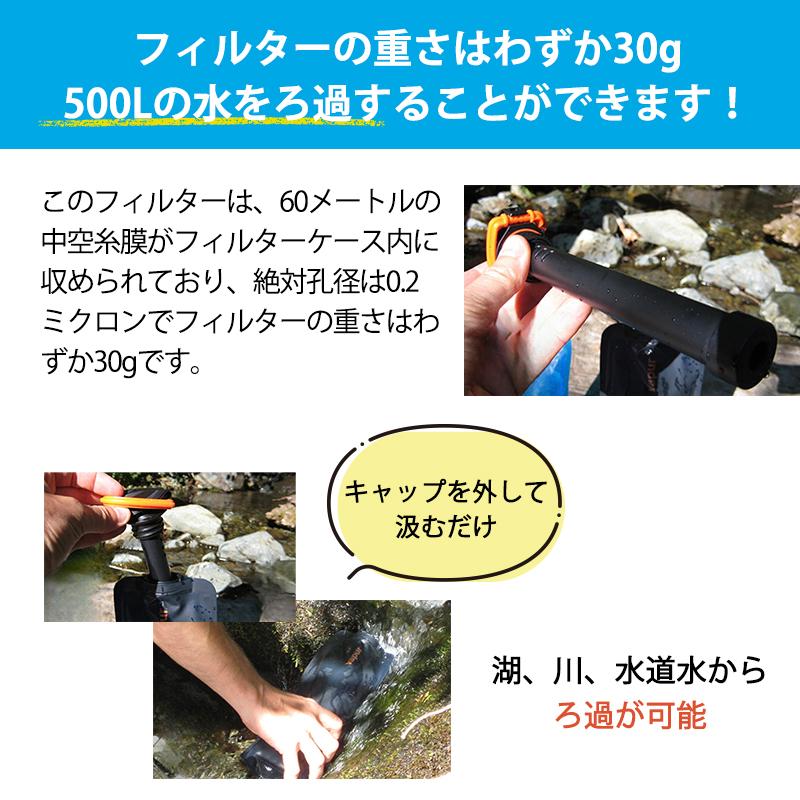 水筒 折りたたみ 1リットル ヴェイパー アンチボトル Vapur Anti-Bottle Microfilter Blackout Set ...