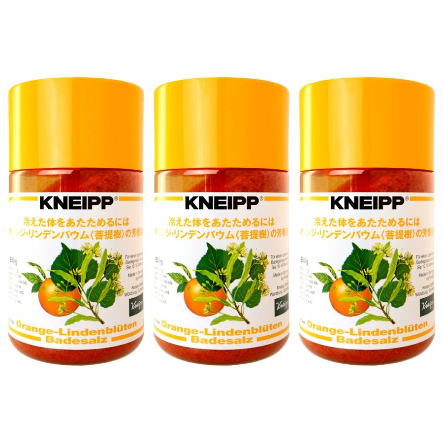 KNEIPP [ファーストデイ+3％][セット]クナイプ バスソルト 850g オレンジ・リンデンバウム×3個＜菩提樹＞[バスソルト]KNEIPP[送料無料] : おしゃれcafe - 通販 ...