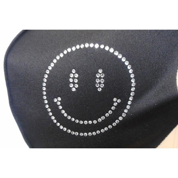 ホットフィックスマスク ニコちゃん ファッションマスク マスクアクセサリー マスク ホットフィックス マスクピアス キラキラ ラインストーン ...