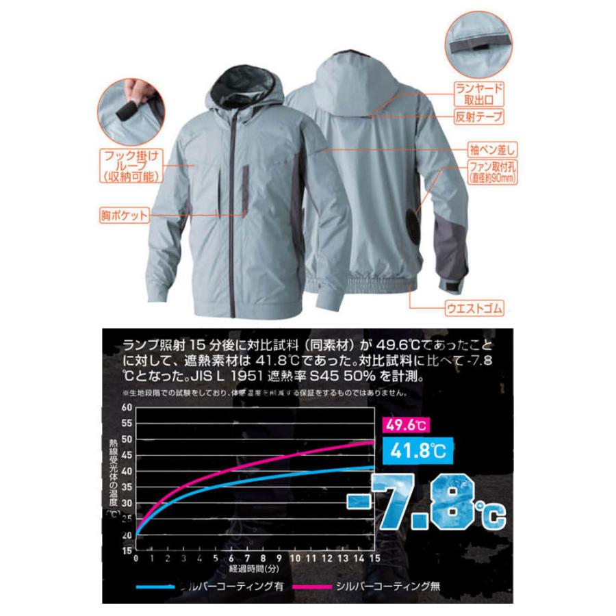 超ビッグサイズ SOWA 長袖EFブルゾン 服地のみ 6L 空調ウェア EF 冷却 熱中症 UV 軽量 遮熱 フルハーネス対応 ファン 現場 作業 ユニフォーム ワーク 桑和 : お仕事市場 ...