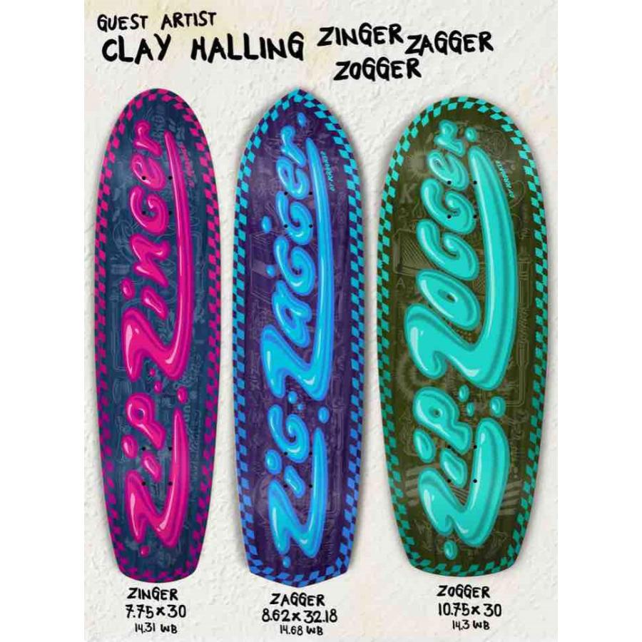 KROOKED クルキッド デッキ ジップジンガー 7.75インチ クルーザー クルージング ZIP ZINGER GUEST ARTIST ...
