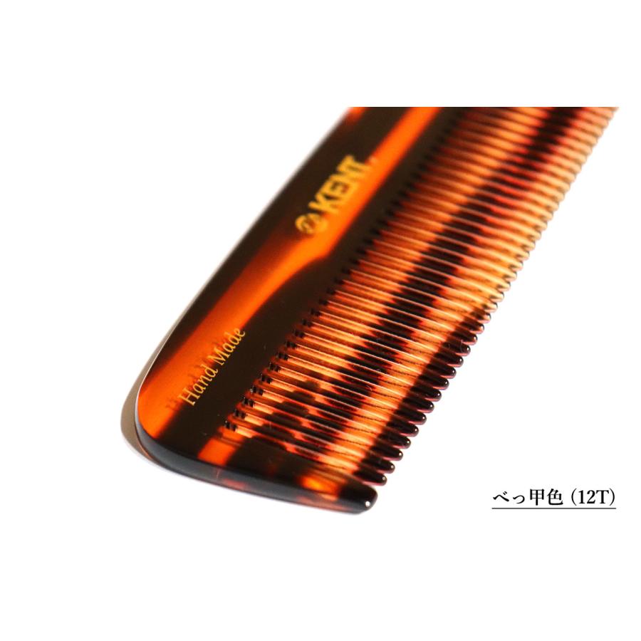 KENT ケント コーム メンズ 粗め 高級 櫛 くし クシ バーバー 美容師 おしゃれ スタイリング ハンドメイド 12T/12TG ...