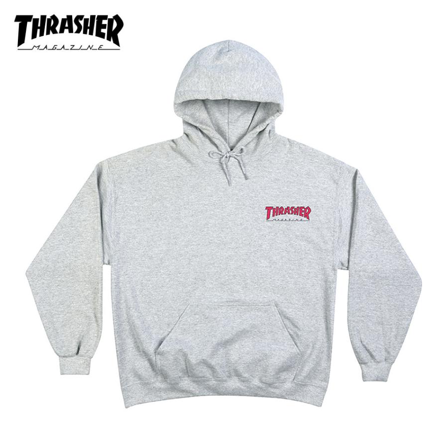 THRASHER スラッシャー パーカー メンズ スケボー ブランド 裏起毛 プルオーバー ストリート おしゃれ US アメリカ企画 Little Outline Hoodie : OSS ...