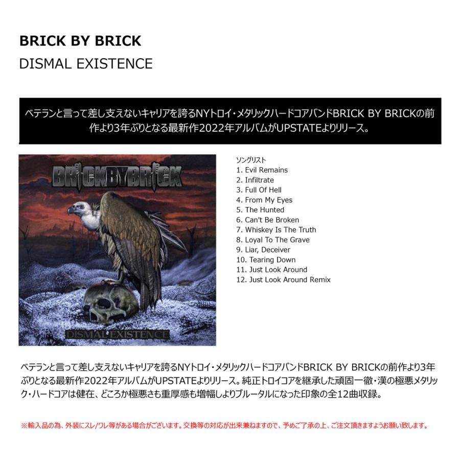 メタリック・ハードコア ブリックバイブリック cd BRICK BY / DISMAL EXISTENCE (CD) UPSTATE ...