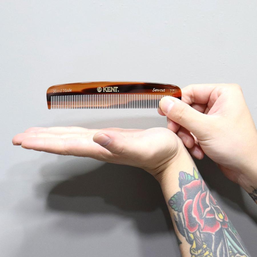 KENT ケント コーム メンズ 高級 櫛 くし クシ バーバー 美容師 おしゃれ スタイリング ハンドメイド 7T COMB :7t:OSS ...