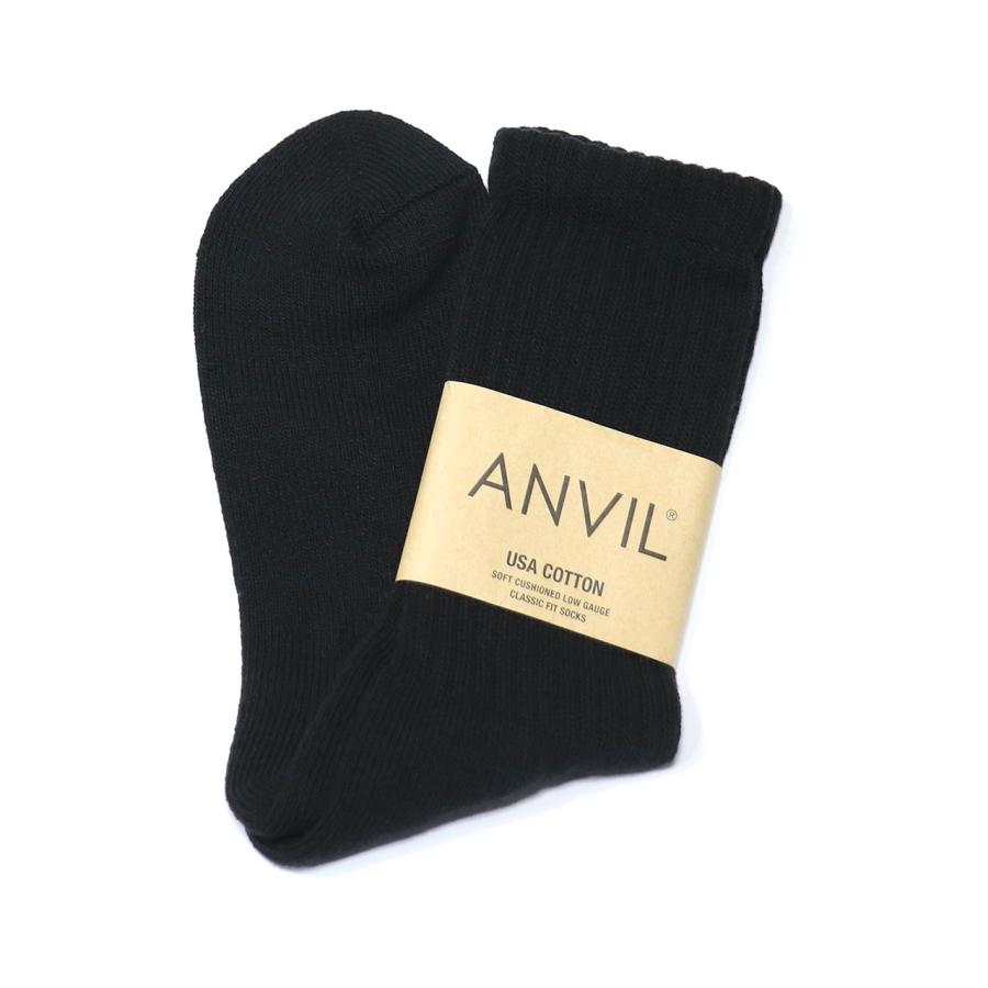 anvil（アンビル） アンヴィル USA Cotton Crew Socks ソックス メンズ 綿 ブランド 男性 裏パイル コットン 靴下 ...