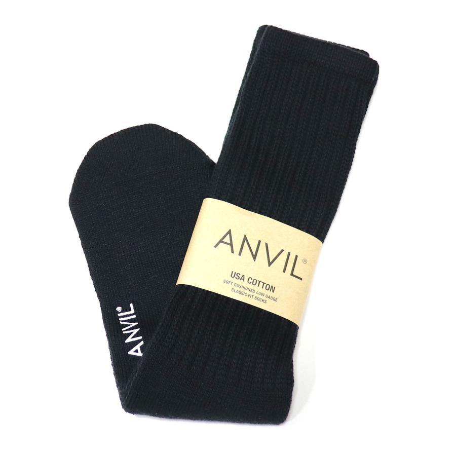 anvil ANVIL (アンヴィル) USA Cotton Tube Socks スケーターソックス メンズ チューブ ストライプ パイル ...