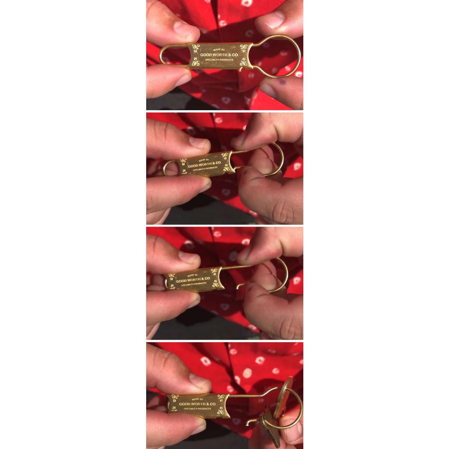 Good Worth & Co. グッドワース キーリング キーホルダー ブランド メンズ おしゃれ 車 Vintage key keeper ...
