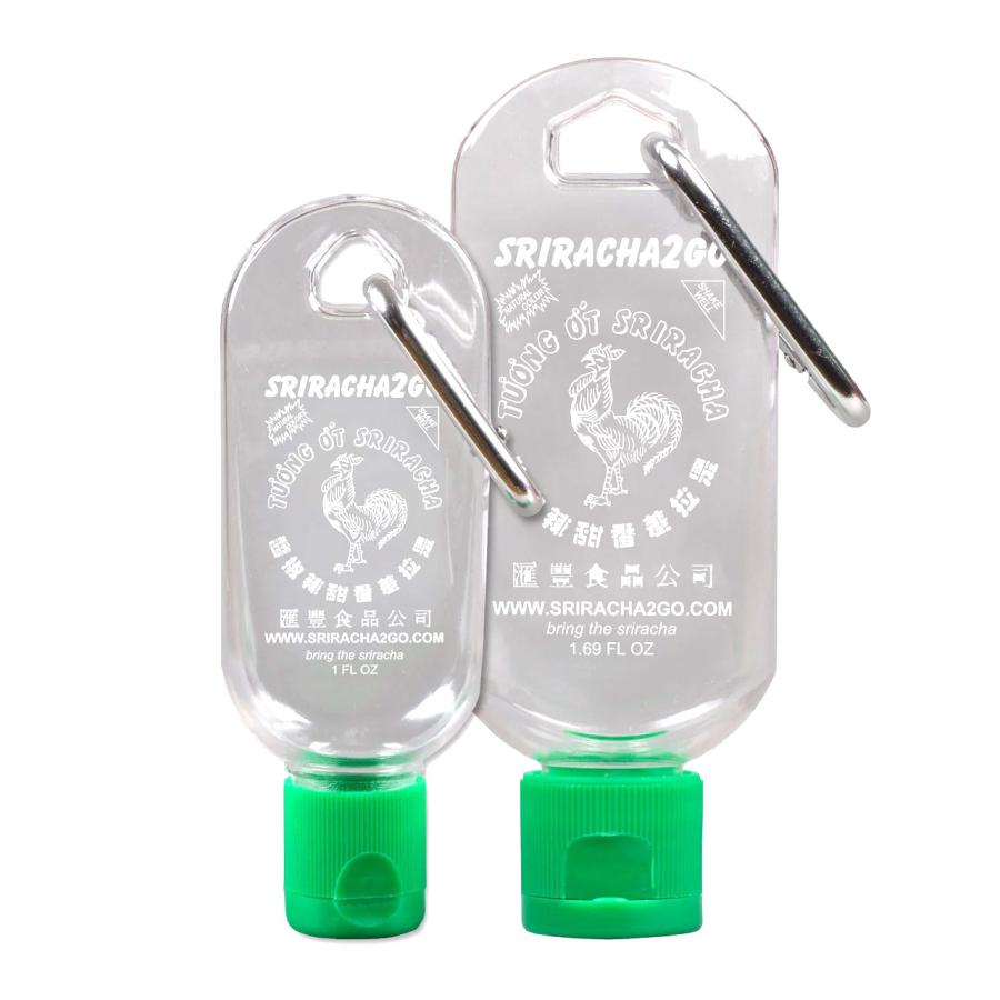 Sriracha2Go / Sriracha Keychain Combo Pack 携帯用キーチェーン ボトル 容器 ケース シラチャー ...
