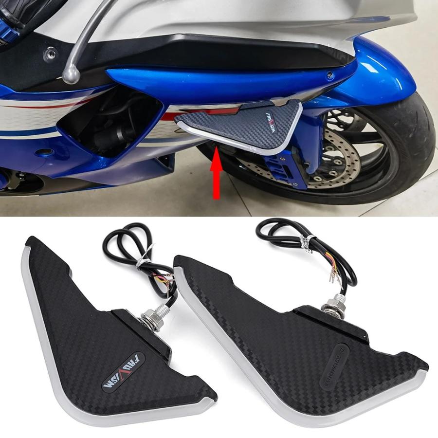 Front Fairing Aerodynamic Winglets Side Spoilers Decorative Dynamic ...