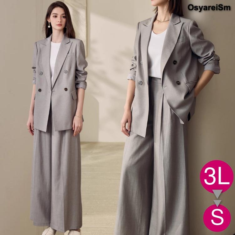 セットアップ ワイドパンツ 結婚式 ツーピース パンツドレス 大きい