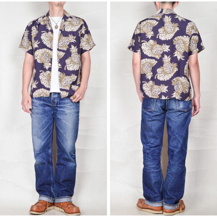 DELUXEWARE デラックスウエア（DELUXEWARE)レーヨンアロハシャツ 50s PINE REEF AL-18S : OT&Emotional - 通販 - Yahoo!ショッピング